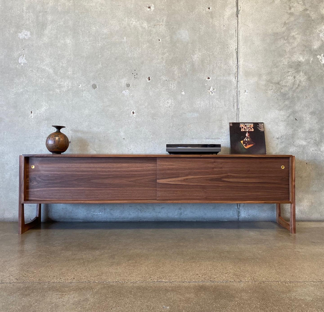 The Saba Vinyl Storage Credenza – Pete Deeble Furniture