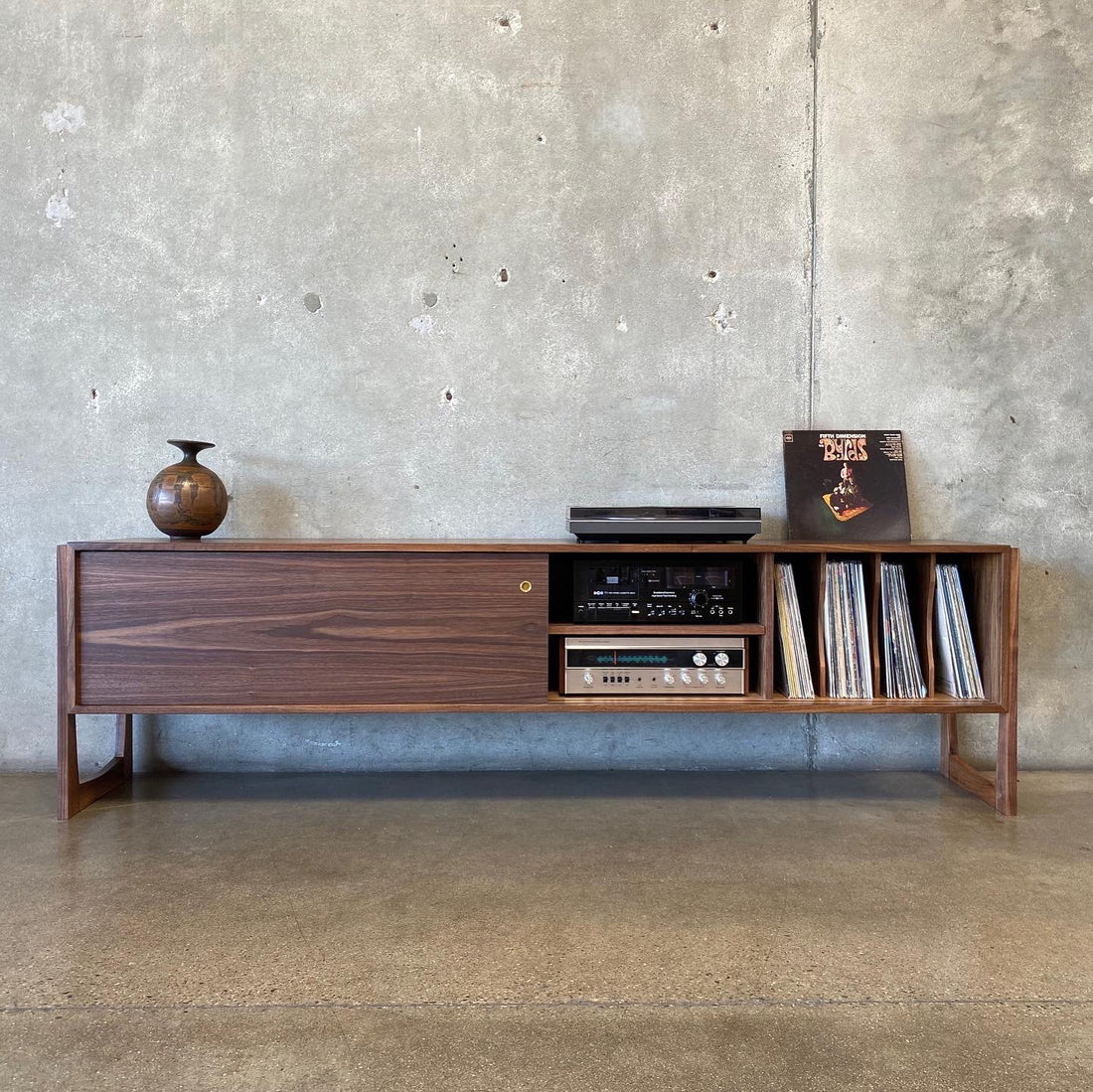 The Saba Vinyl Storage Credenza – Pete Deeble Furniture
